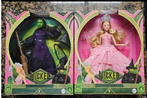 Mattel | Toys | Wicked Movie Deluxe Elphaba Glinda Witch Fashion Doll ...